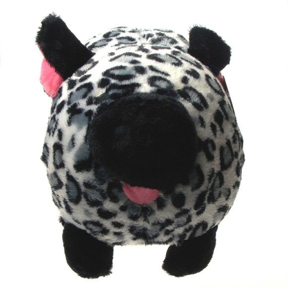 Toys | Jumbo Plush Pig Piggy Bank Black White Leopard Print Large 14 ...